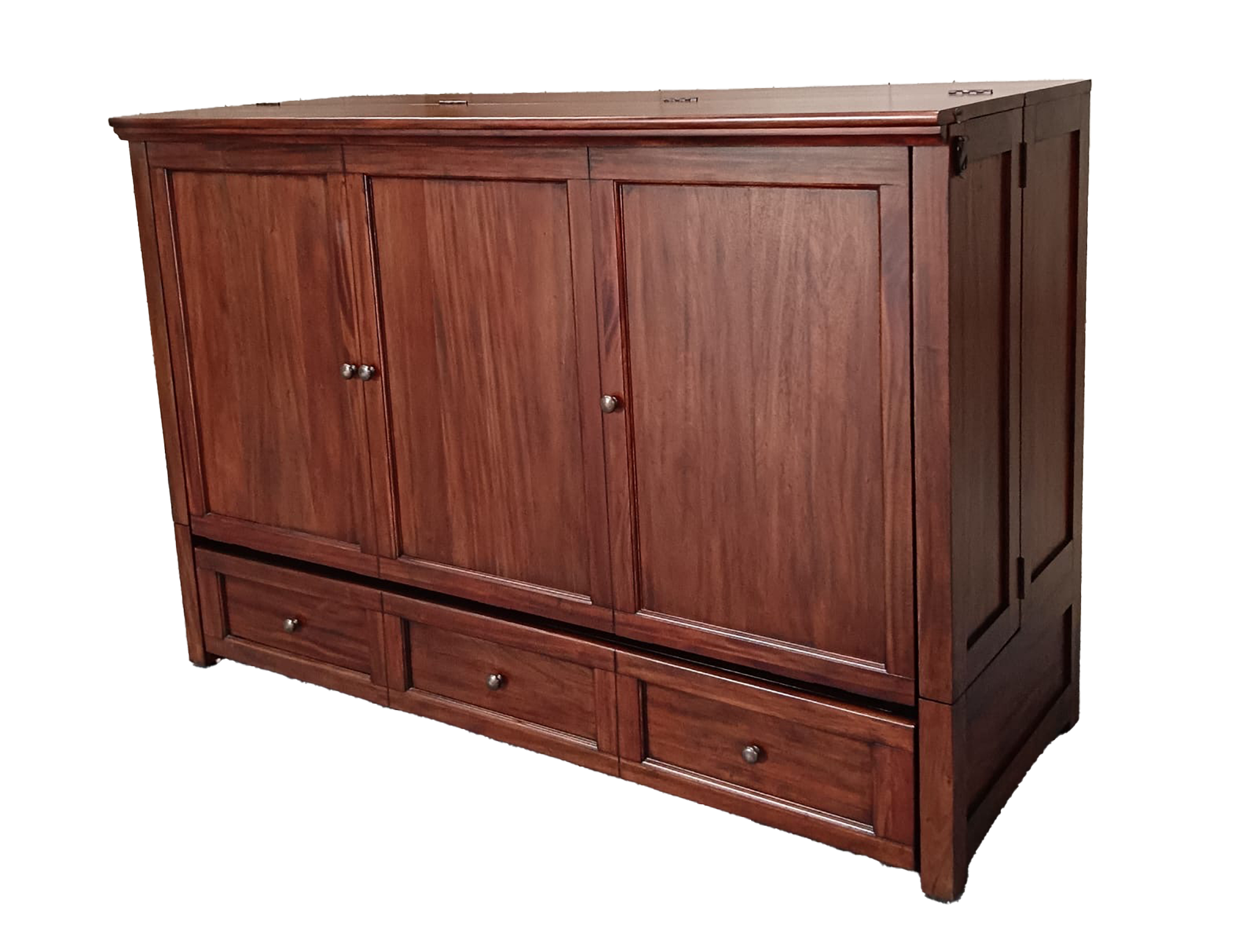 New Traditions Walnut Murphy Cabinet – The Booth Shows